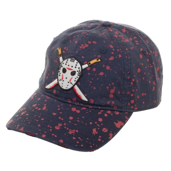 Bioworld | Accessories | Blood Splattered Jason Friday The 3th Dad Hat ...